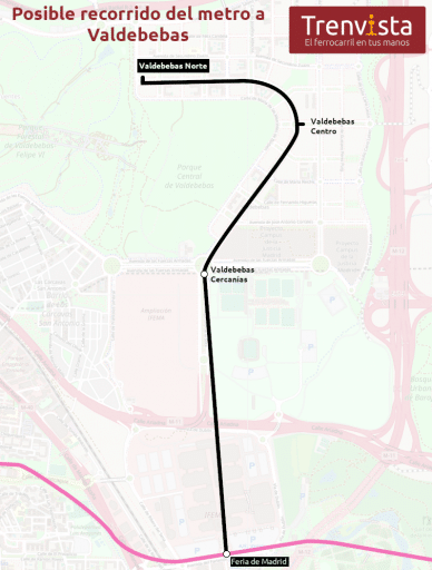 El metro a Valdebebas saldrá de Feria de Madrid - Trenvista