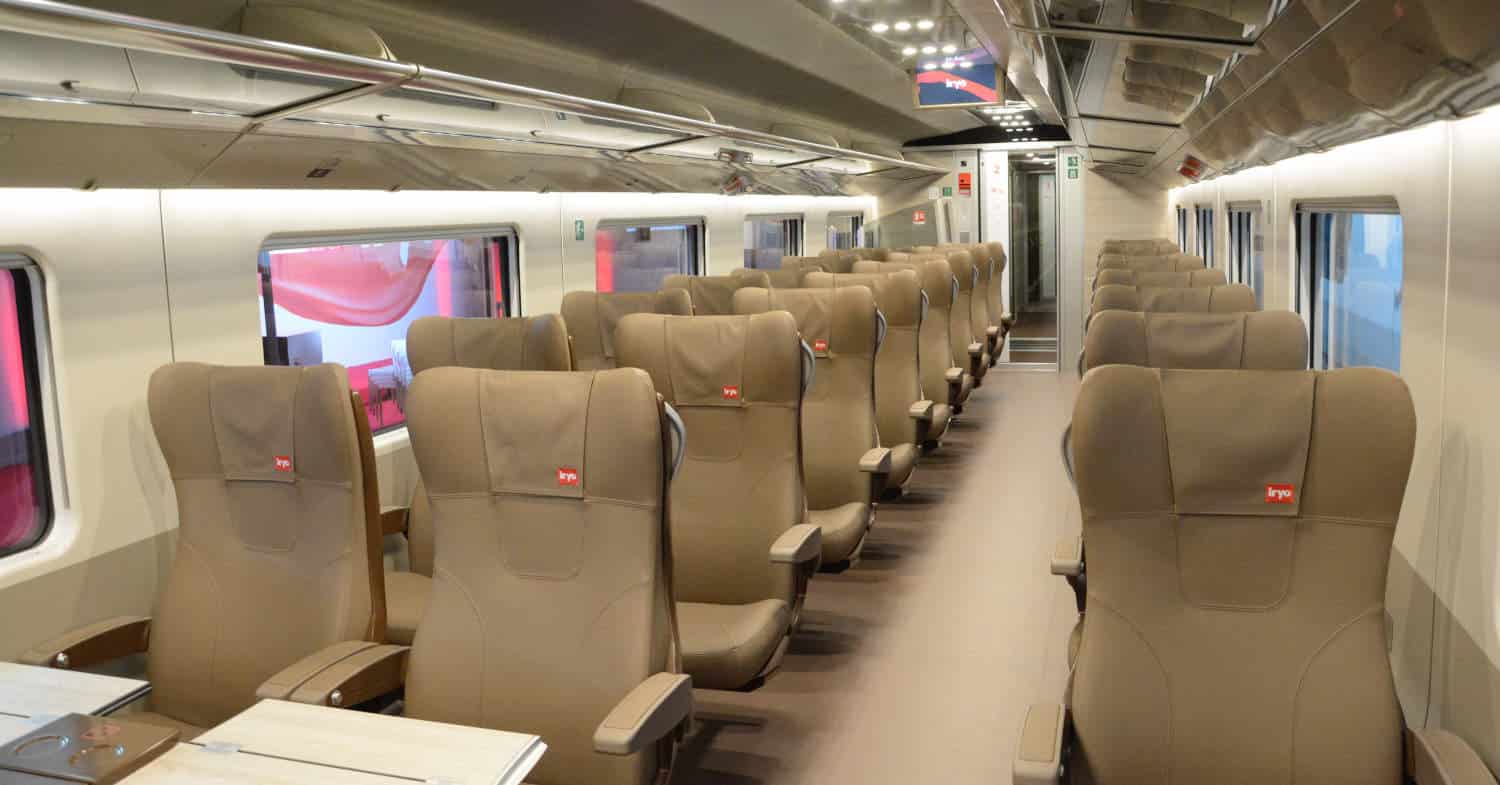 Interior de los trenes de la serie 109 "Frecciarossa 1000" - Trenvista