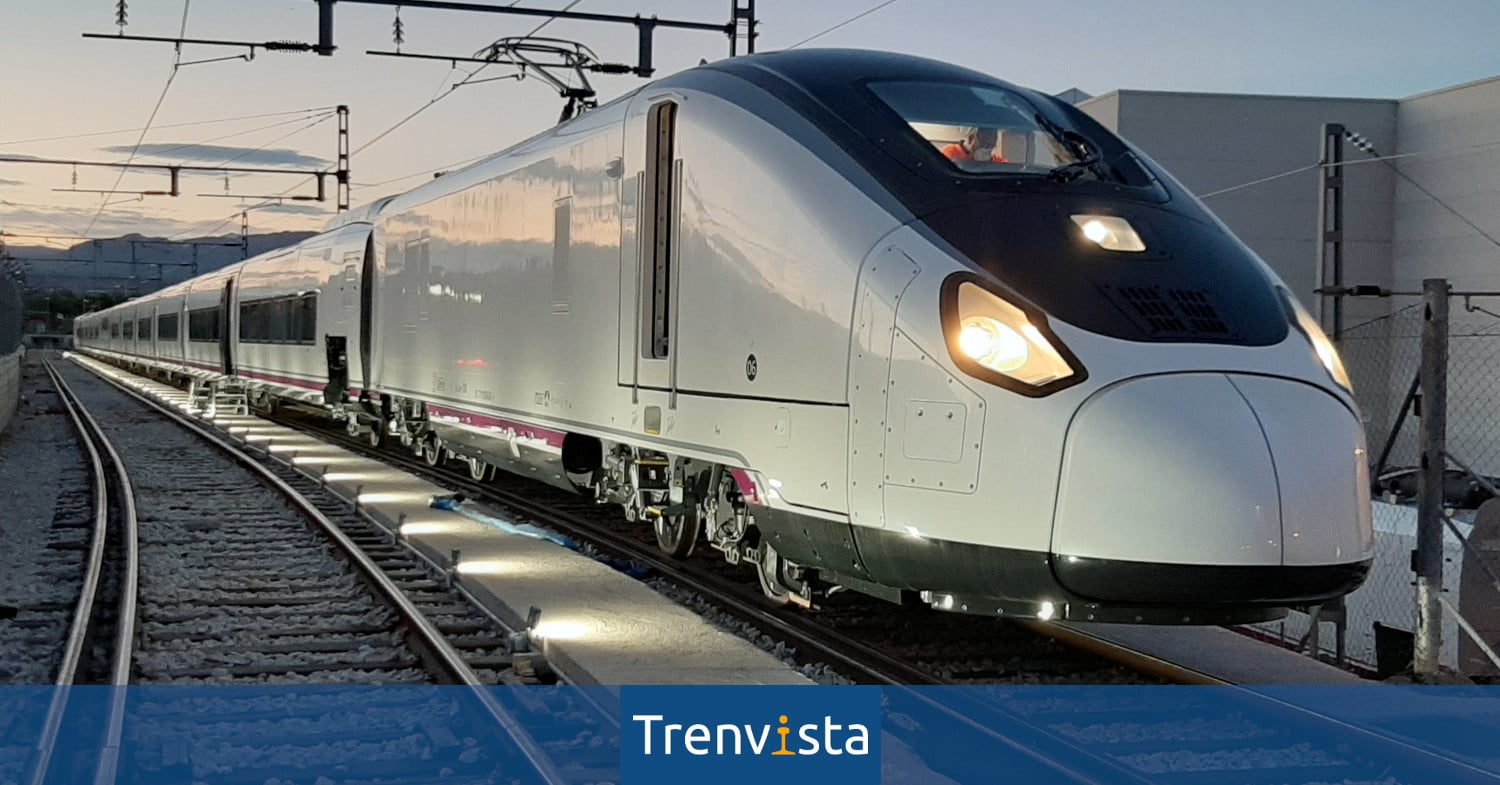 Un tren de la serie 106 alcanza los 360 km/h en ancho Ibérico