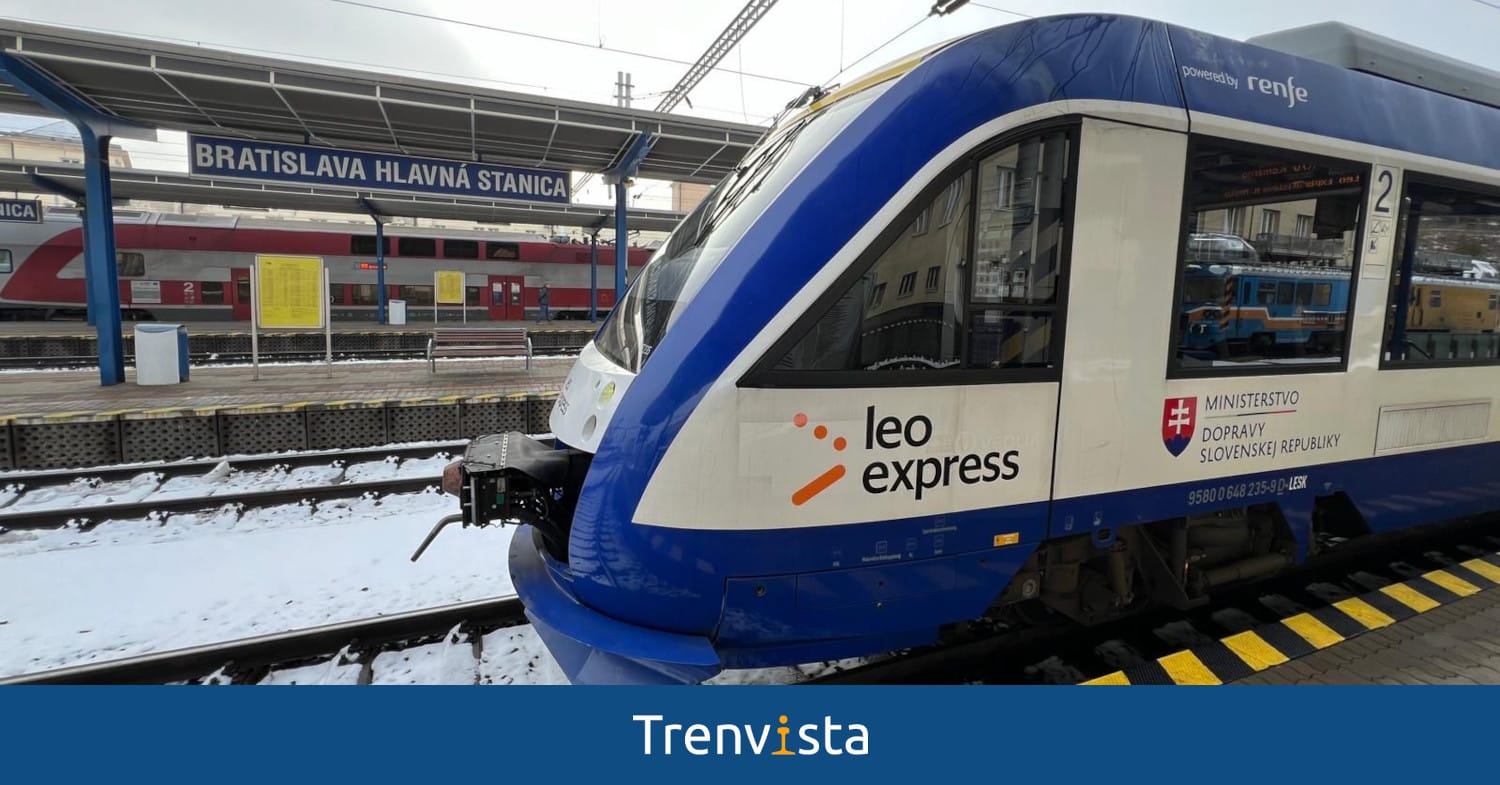 Renfe, a través de Leo Express, comienza a operar trenes regionales entre Bratislava y Komárno