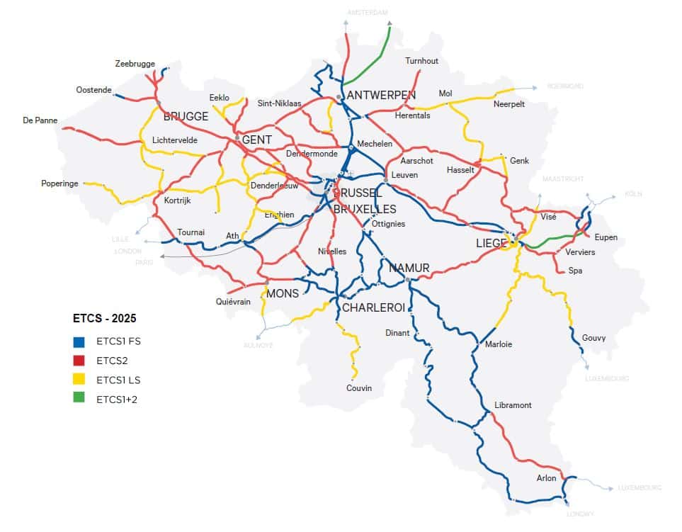 Infrabel completes deployment of ETCS on the entire Belgian rail network